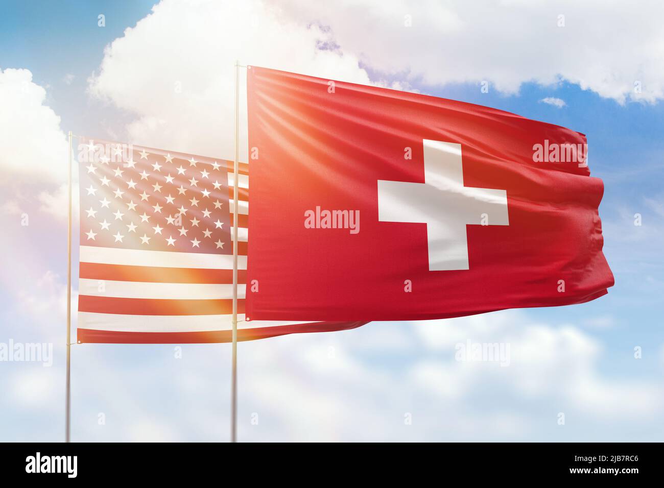 Switzerland united states flag hi-res stock photography and images - Alamy