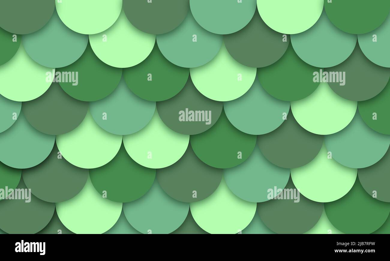 Vector background seamless pattern, simple fish scale shapes with ...