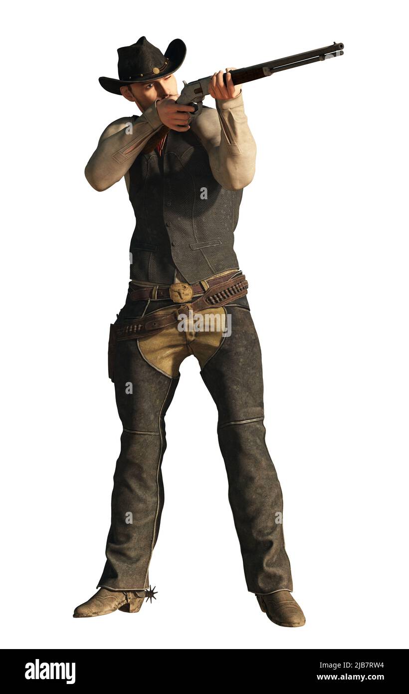 Wild west cowboy gunslinger hi-res stock photography and images - Alamy