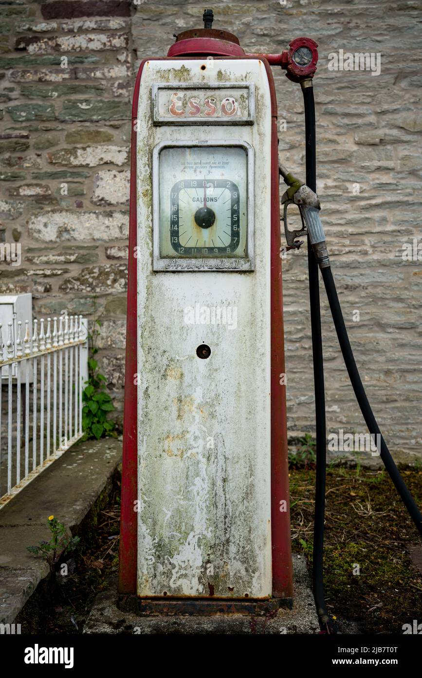 classic vintage imperial petrol gasoline pump Stock Photo - Alamy