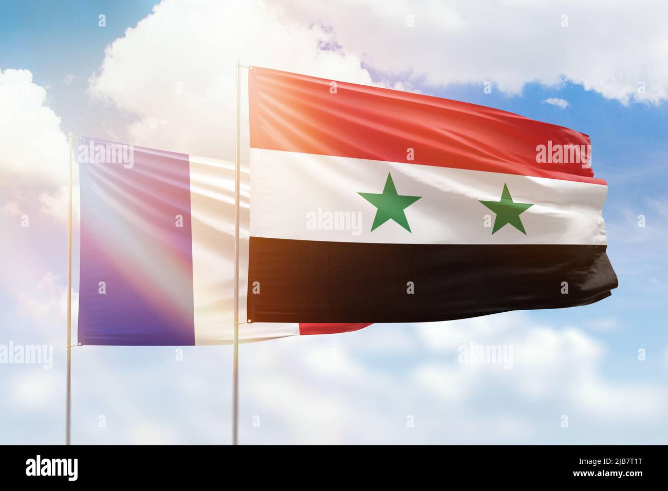 Syria france flag hi-res stock photography and images - Alamy