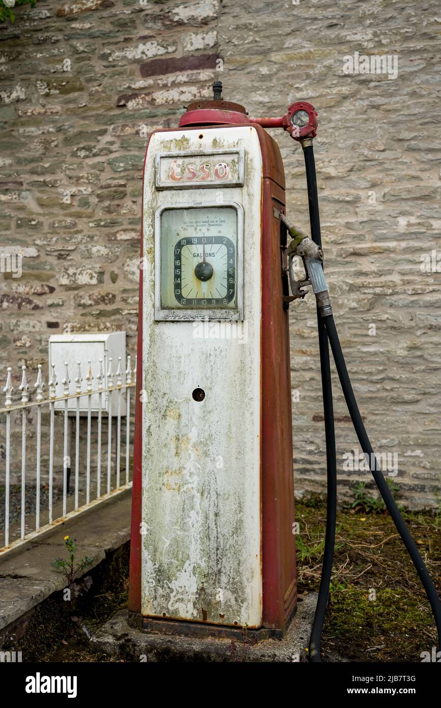 classic vintage imperial petrol gasoline pump Stock Photo - Alamy