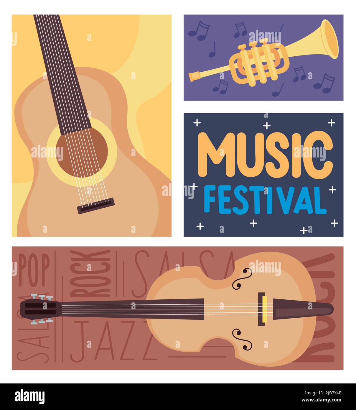 music festival poster Stock Vector Image & Art - Alamy