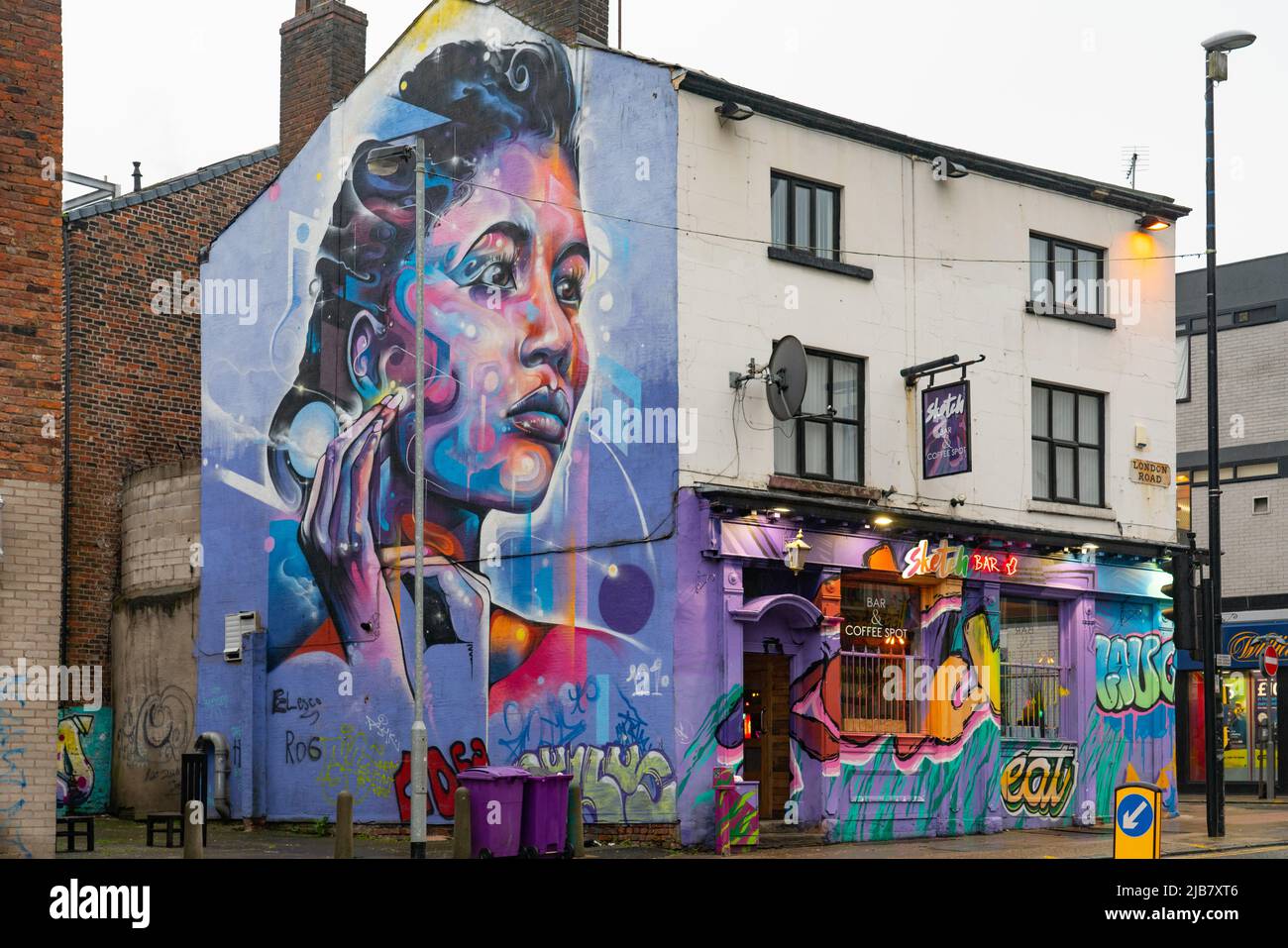 The Sketch Bar, London Road, Liverpool. Taken in March 2022 Stock Photo ...