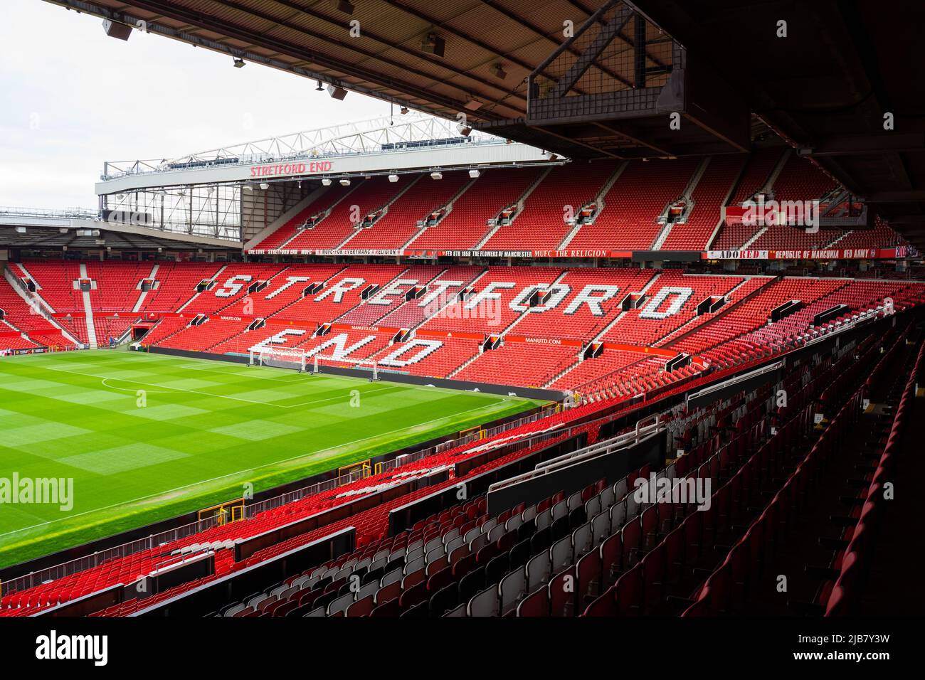 Manchester, England, March 27, 2019. Interior architecture of Old ...