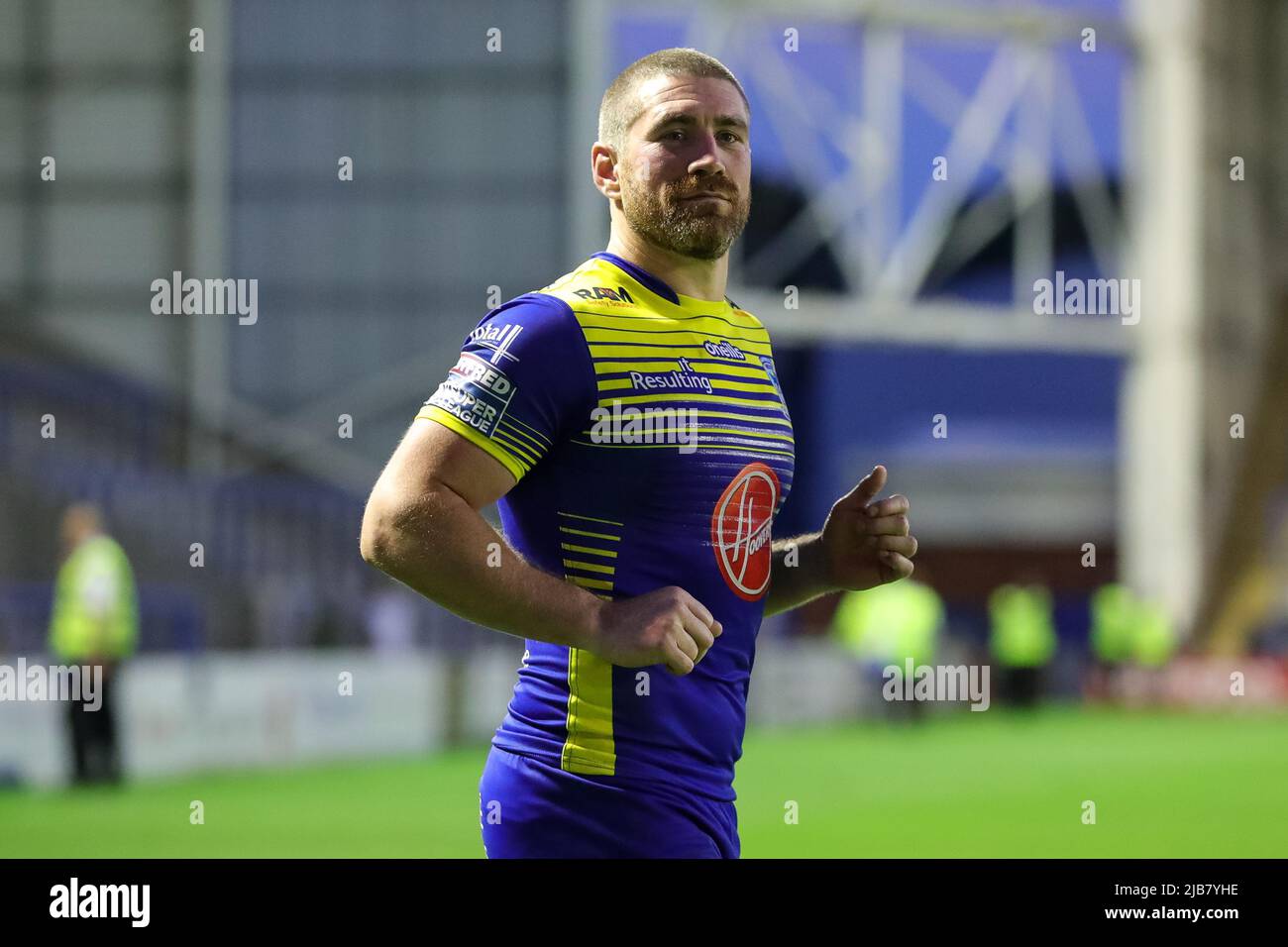 New signing Kyle Amor #32 of Warrington Wolves after the game Stock ...