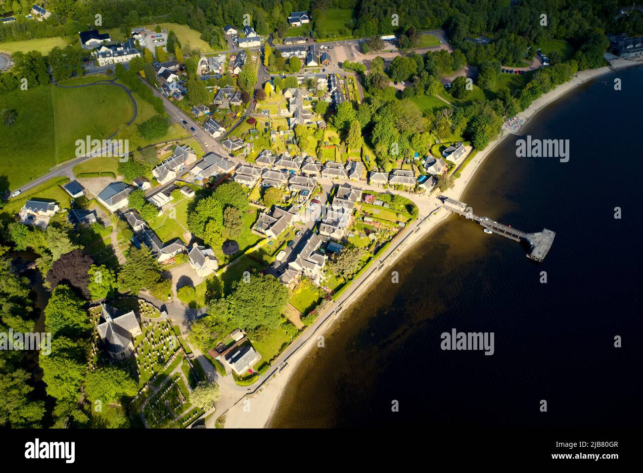Luss scotland aerial hi-res stock photography and images - Alamy