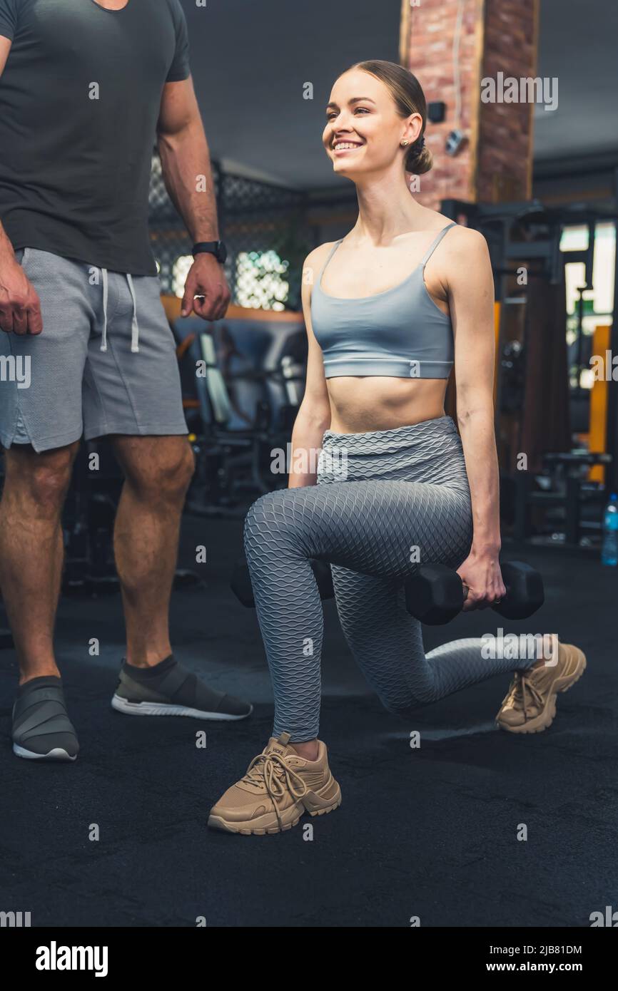 Woman doing leg exercises hi-res stock photography and images - Alamy