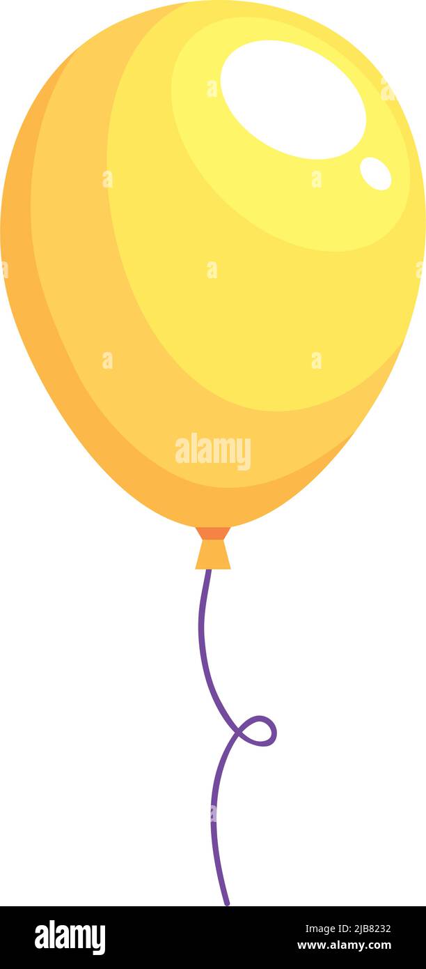 yellow balloon helium float Stock Vector Image & Art - Alamy