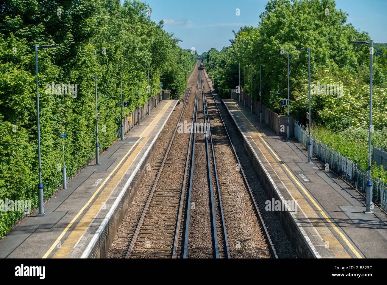 London,Dover,Railway Line,London,Bound,Train,Approaching,Bekesbourne ...