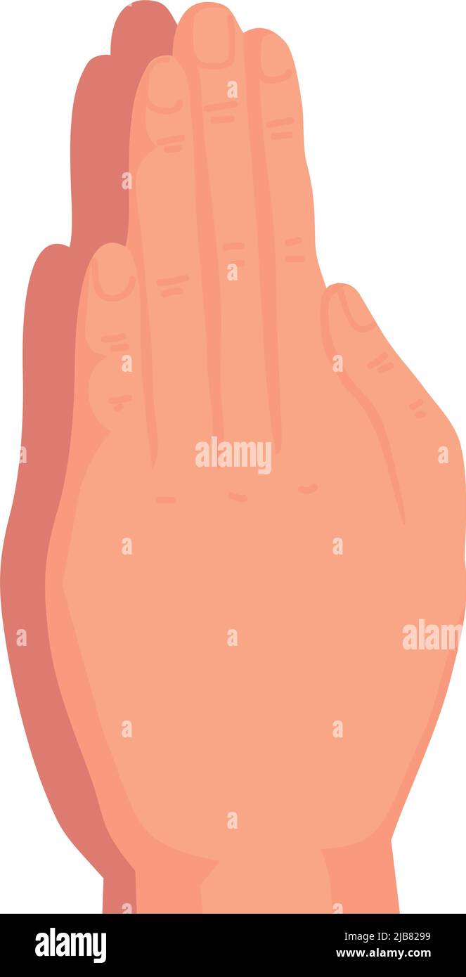 hand human praying Stock Vector Image & Art - Alamy