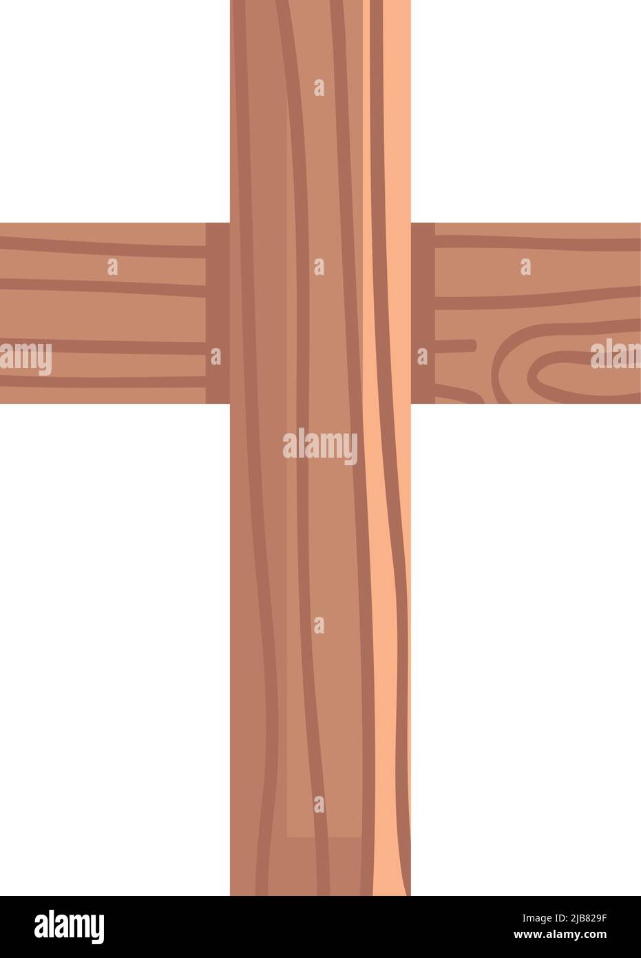Simple wooden cross holy Cut Out Stock Images & Pictures - Alamy