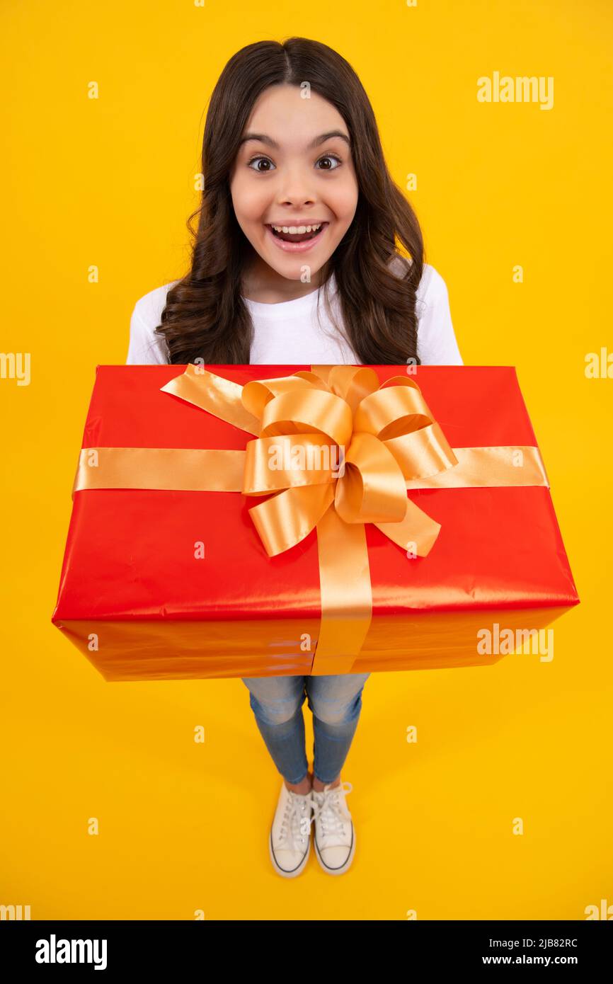 Happy teenager, positive and smiling emotions of teen girl. Child 12-14 ...