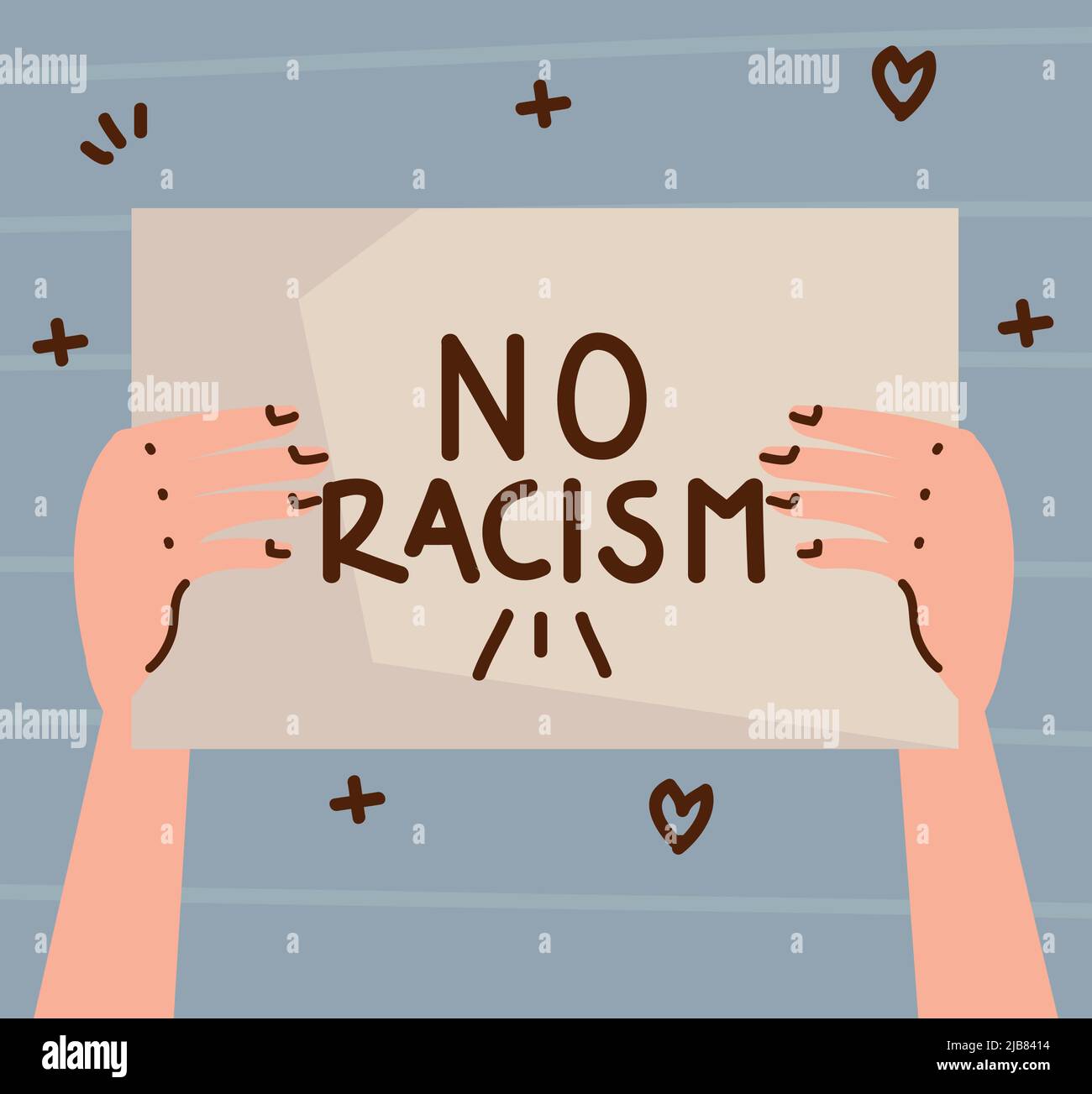 Demonstration racism parade Stock Vector Images - Alamy
