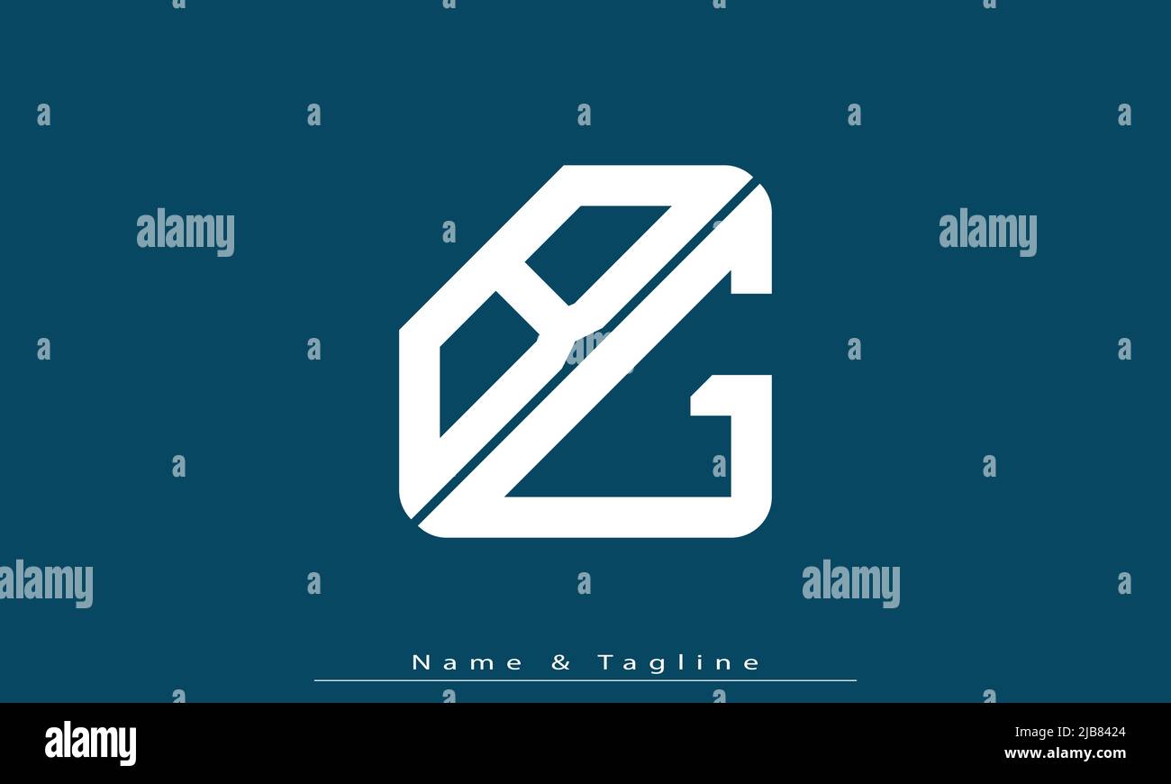 Alphabet letters Initials Monogram logo BG, GB Stock Vector Image & Art ...