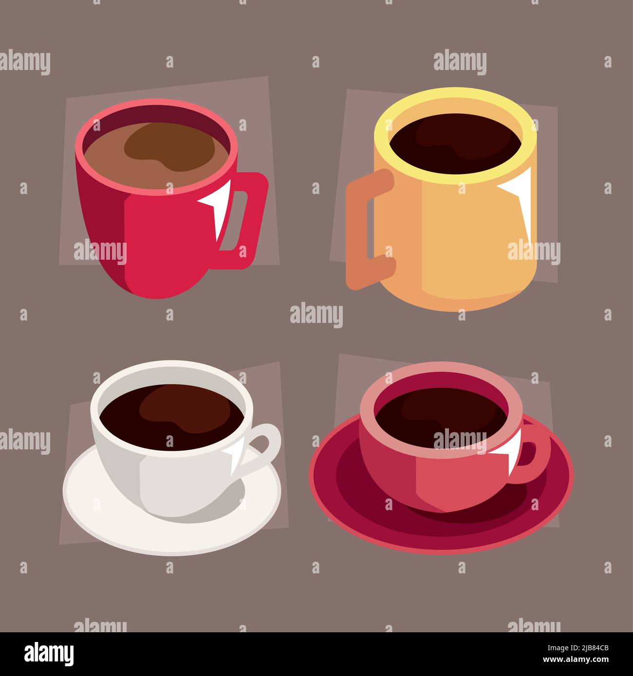 Four of cups Stock Vector Images - Alamy