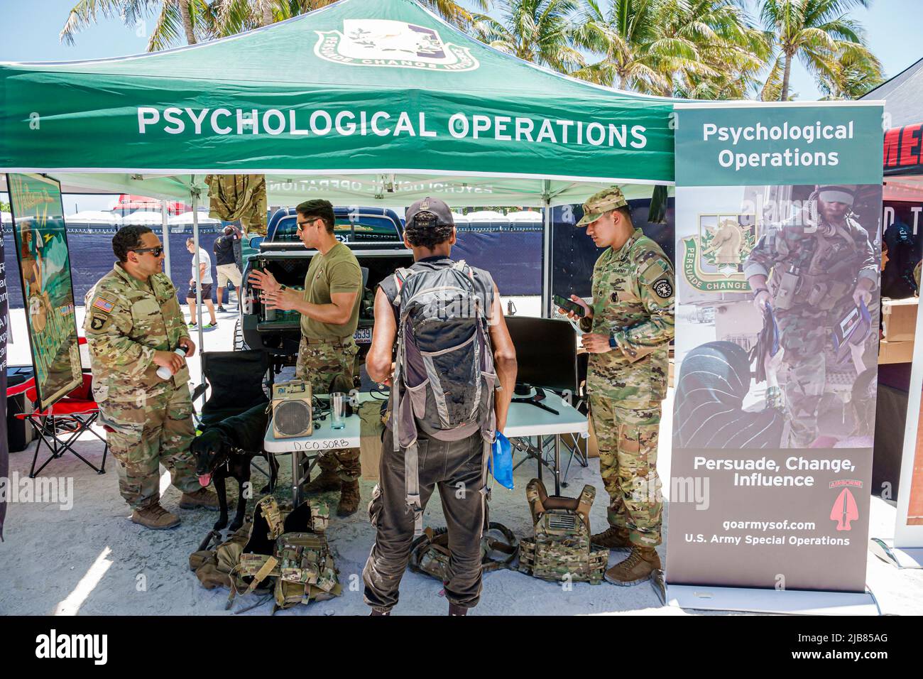 Miami Beach Florida,Hyundai Air & Sea Show Military Village vendor ...