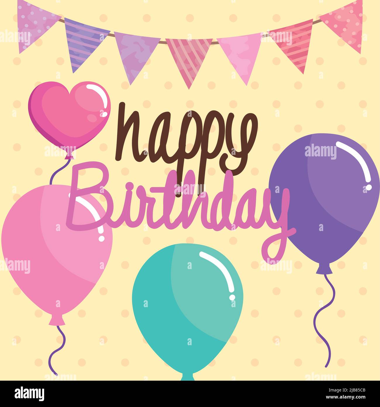 happy birthday lettering card Stock Vector Image & Art - Alamy