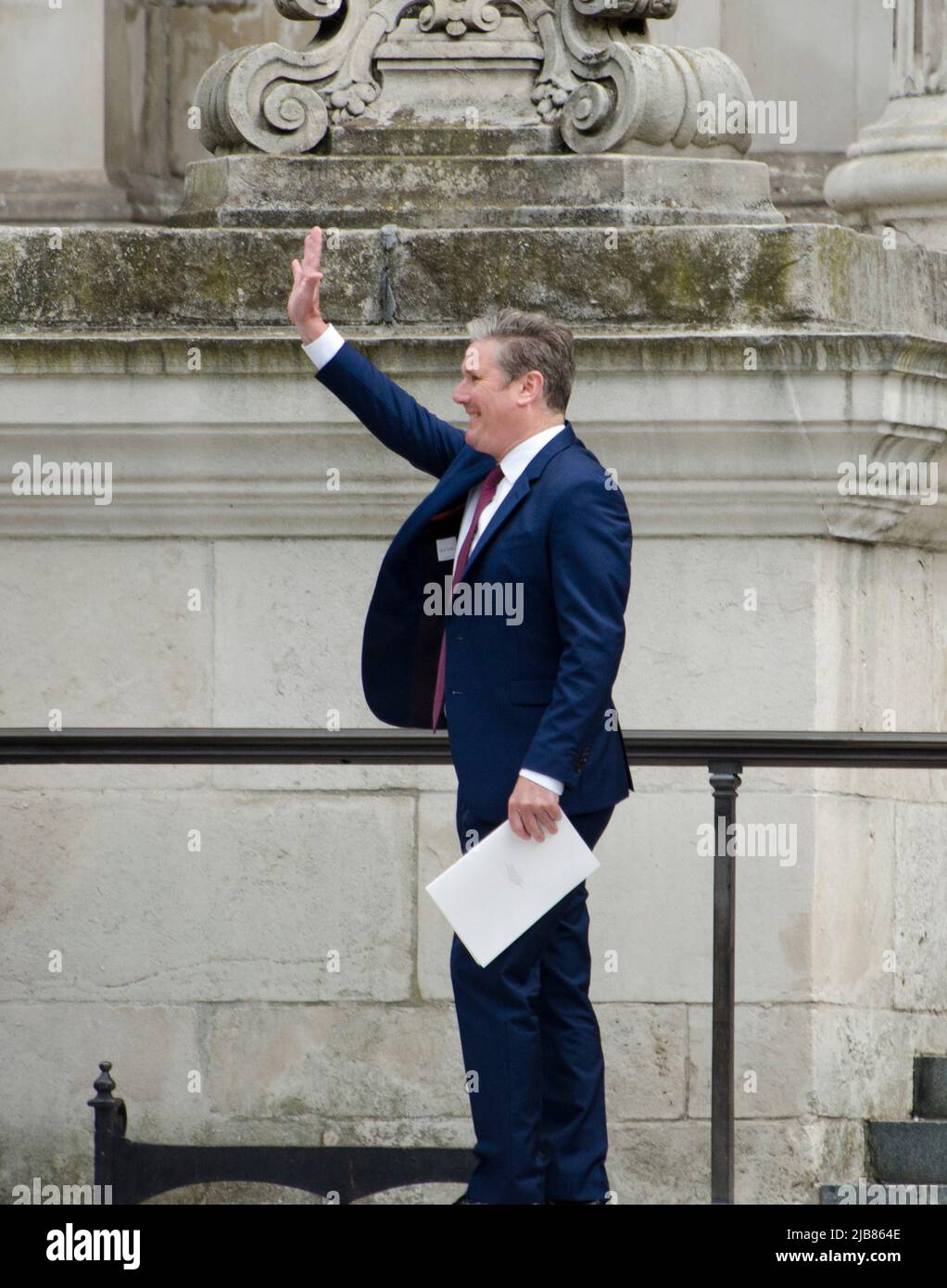 London, Uk. 03/06/22 Sir Keir Stamer leader of the Labour PartyLeaves ...