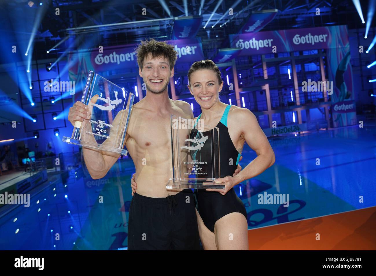 Berlin, Germany. 04th June, 2022. Moritz Hans and Stefanie Edelmann win ...