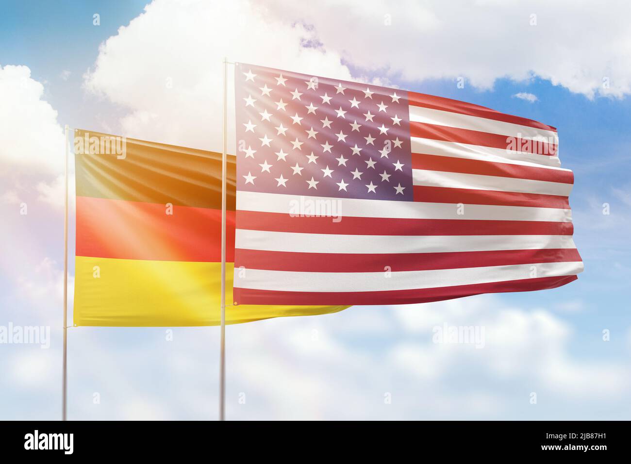 United states germany flags background hi-res stock photography and ...