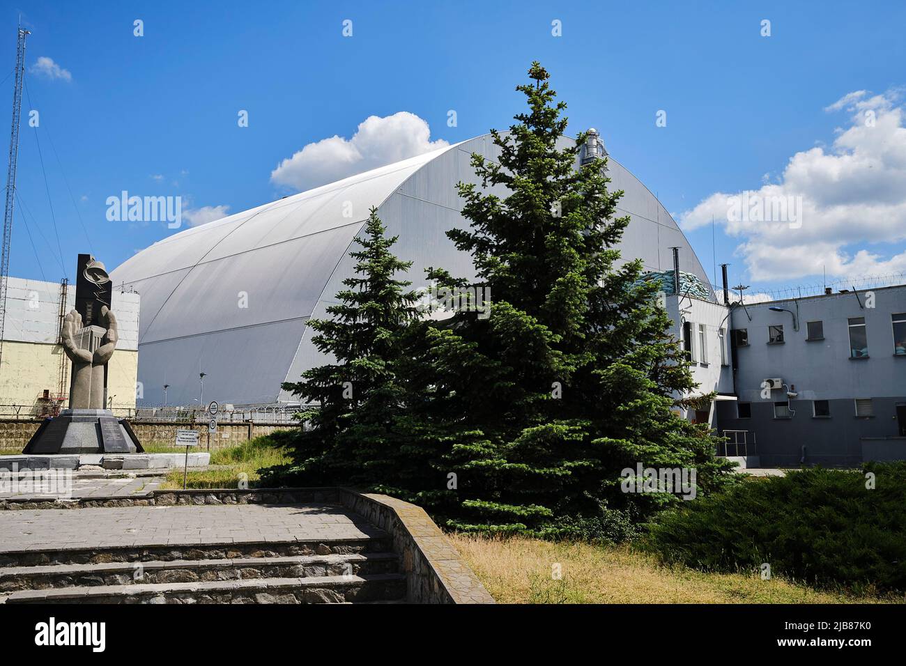 Chernobyl, Ukraine. 03rd June, 2022. New sarcophagus covering the ...