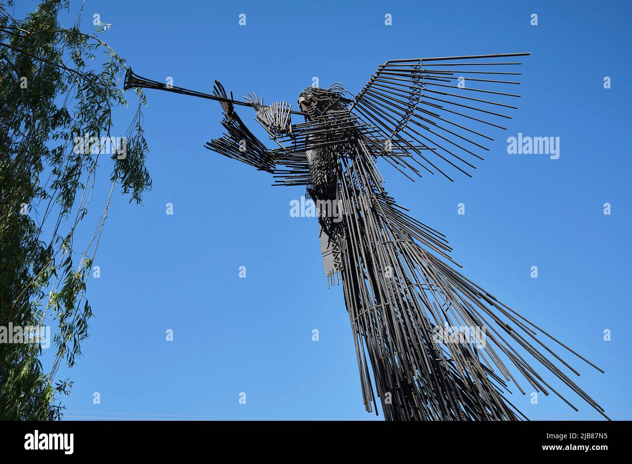 Chernobyl, Ukraine. 03rd June, 2022. General view of monument to the ...