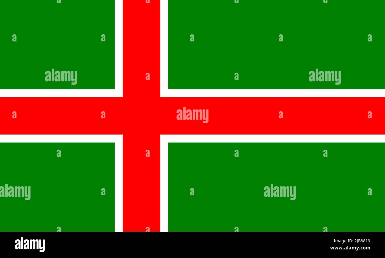 Top view of flag smaland, Sweden. Swedish travel and patriot concept ...