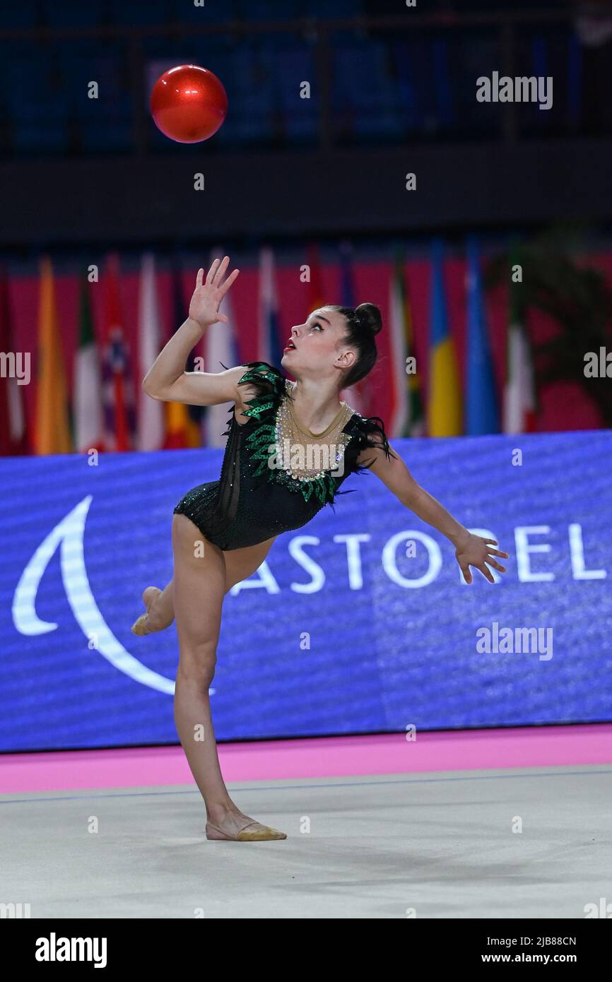Pesaro, Italy. 03rd June, 2022. Lytra Panagiota (GRE) during Rhythmic ...