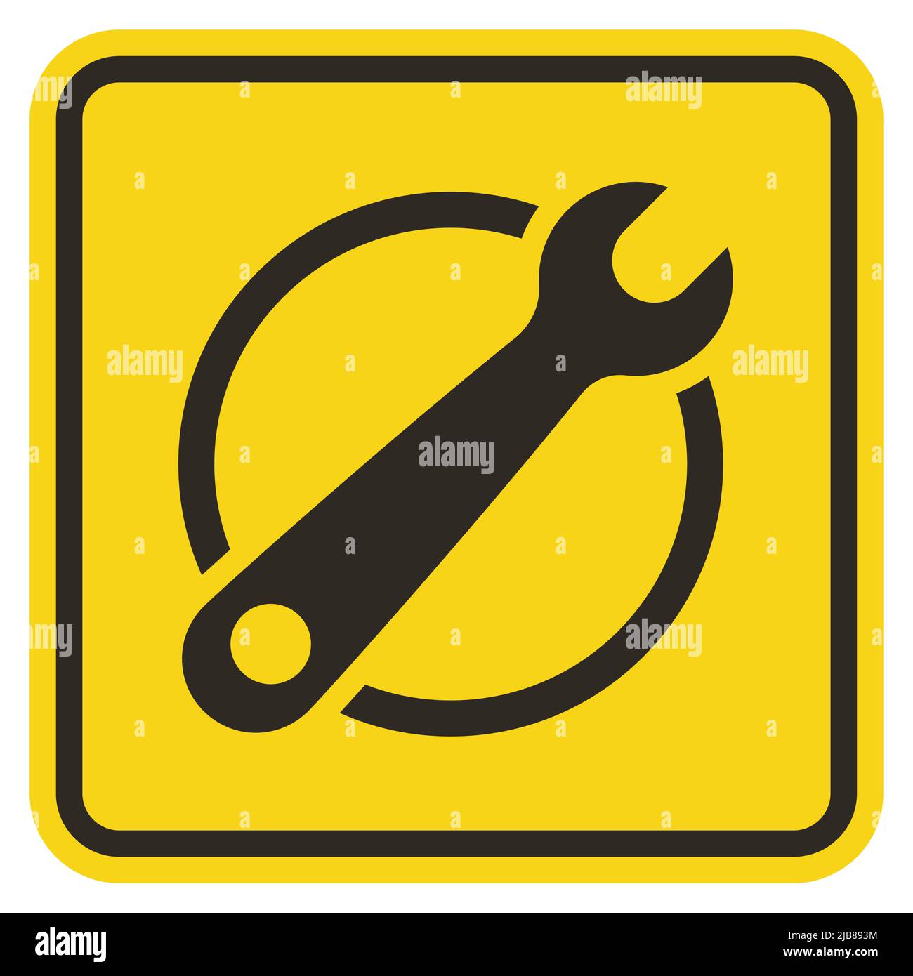 Sign with yellow background Stock Vector Images - Alamy