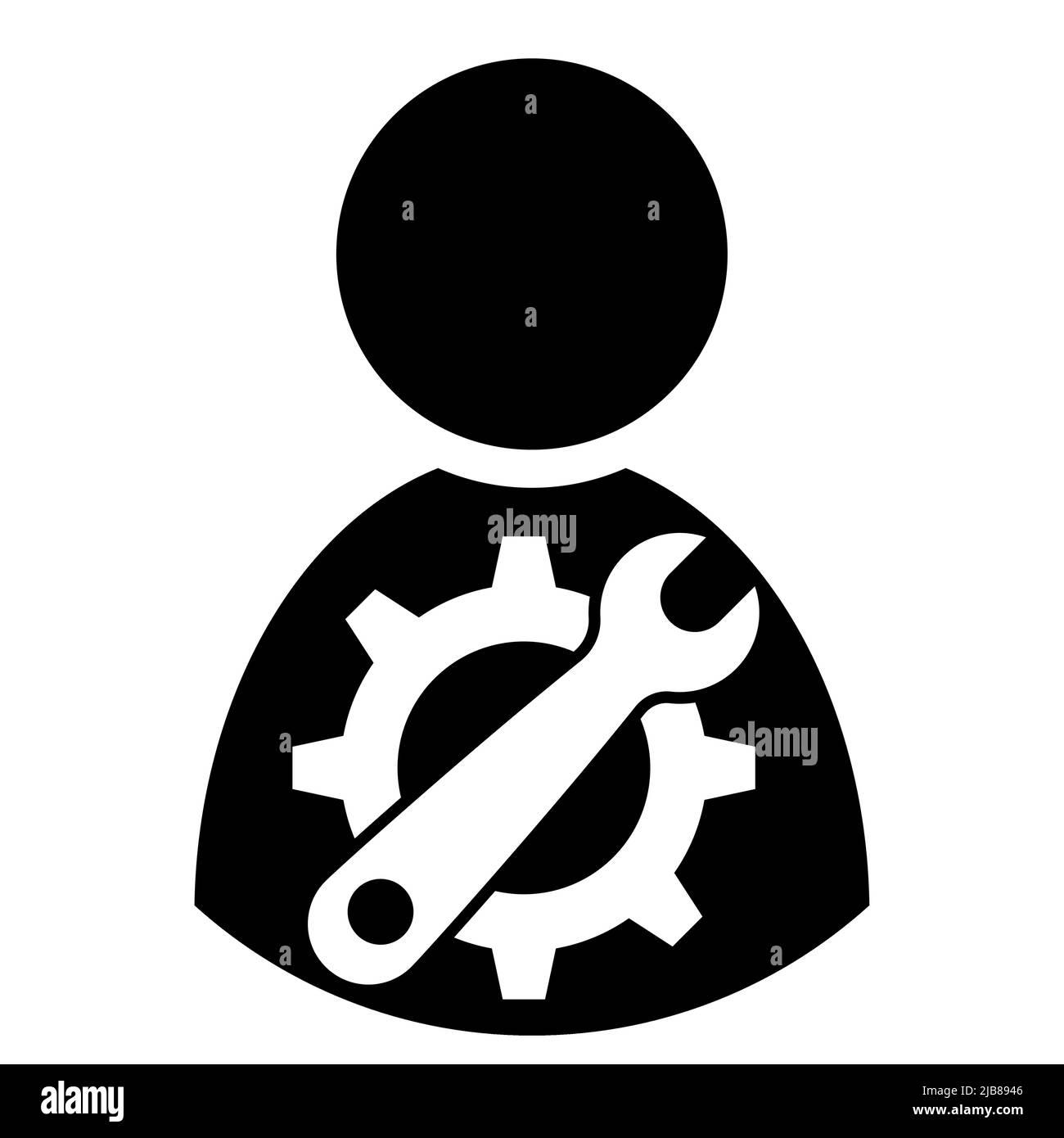 technician Maintenance icon Symbol Sign Isolate on White Background ...