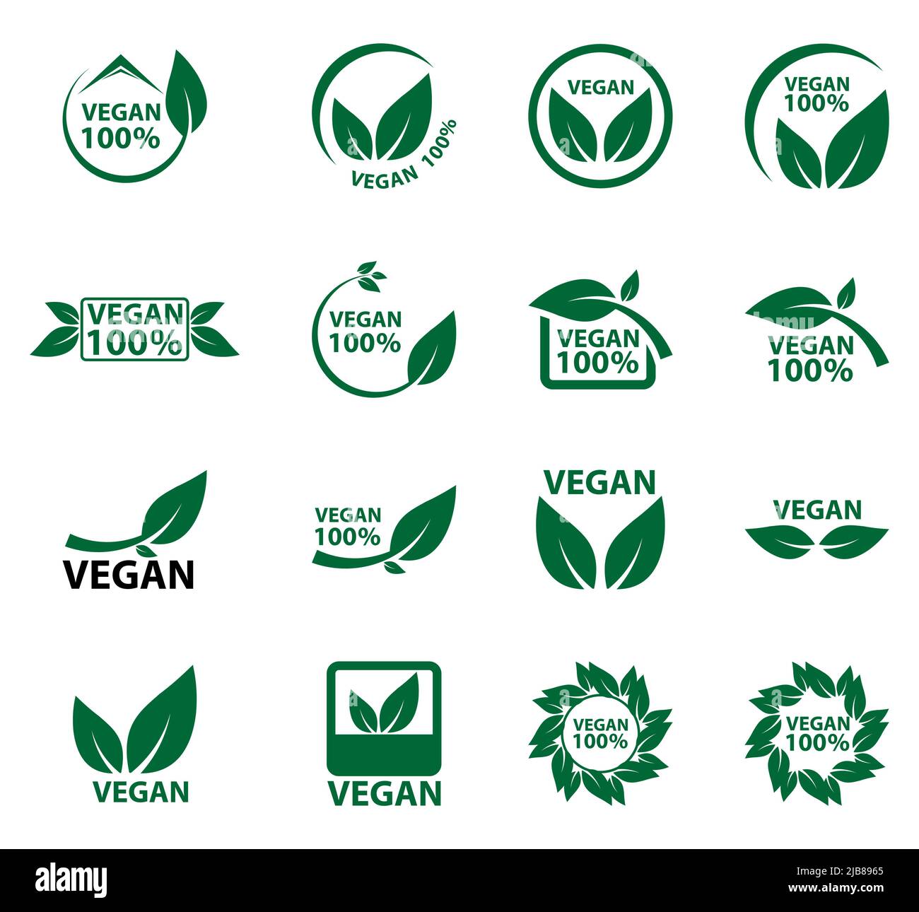 Vegan logos hi-res stock photography and images - Alamy