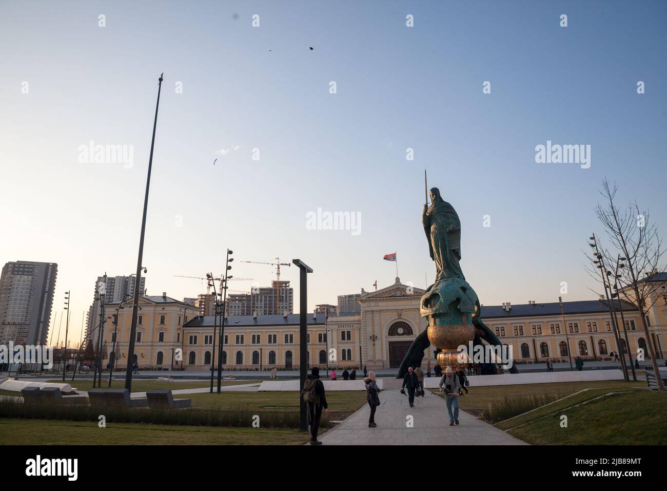 Picture of the statue dedicated to Stefan nemanja in the city center of ...