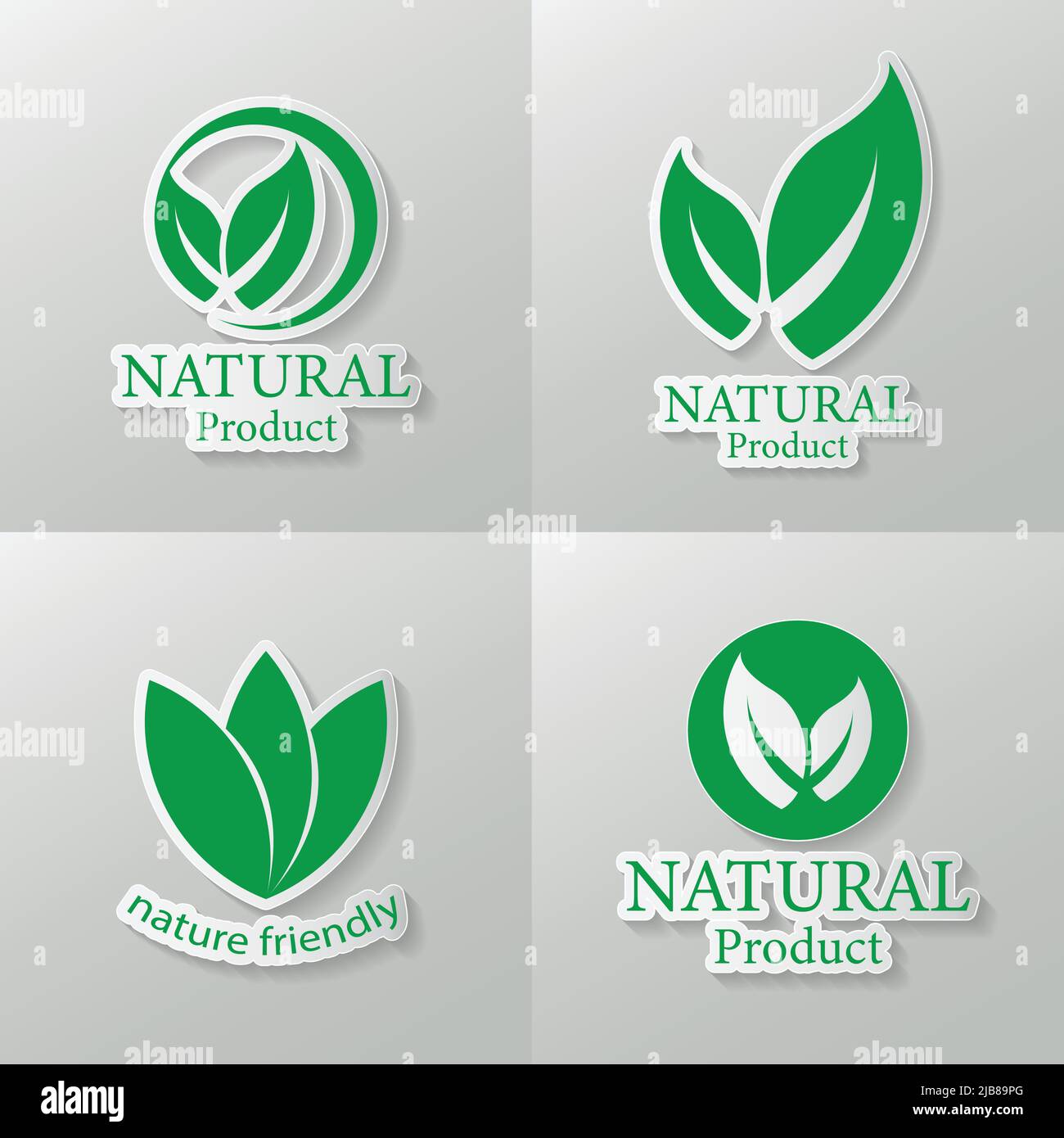 Set natural vector design.logo natural product,Vector illustration ...