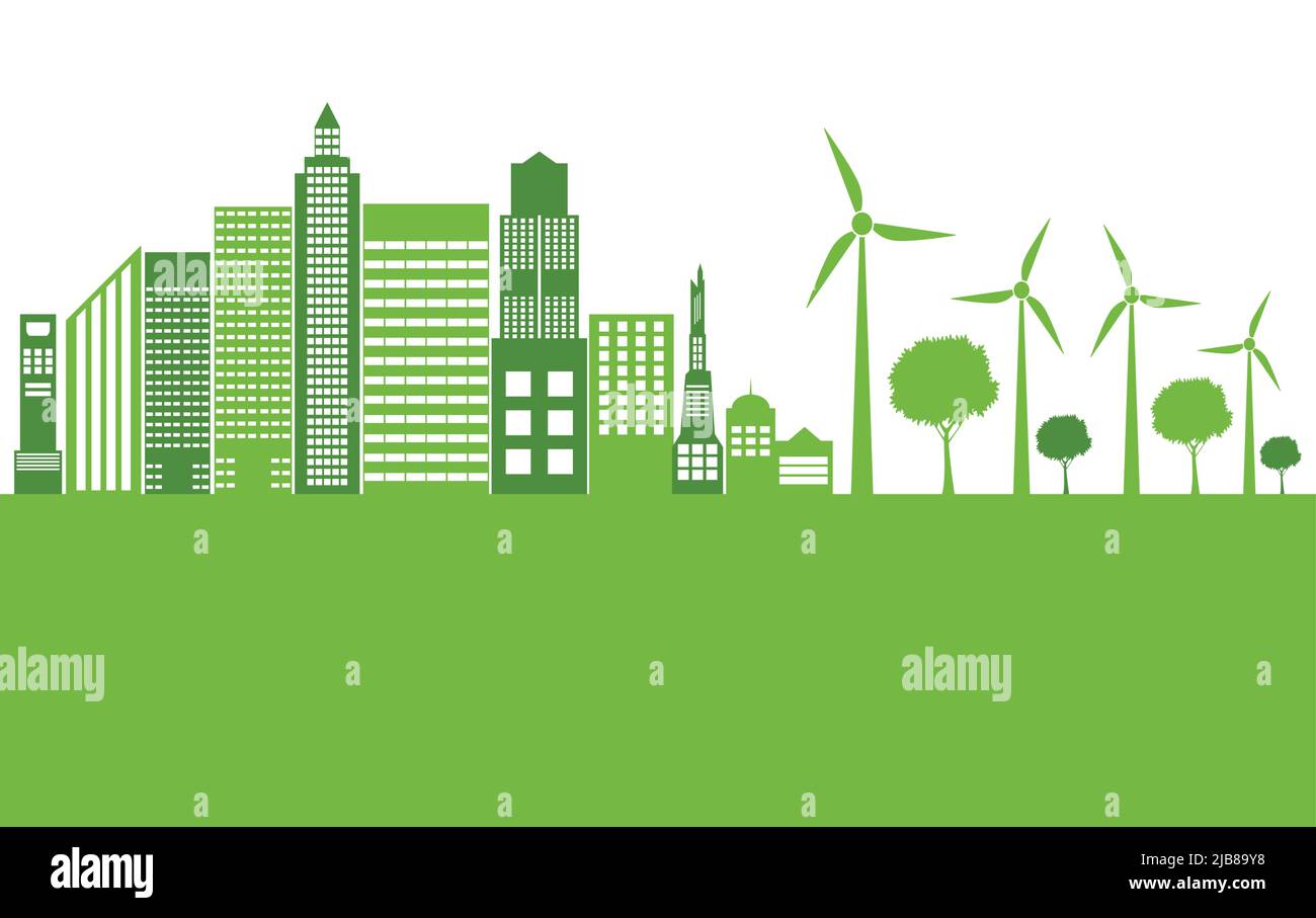 Ecological urban development Stock Vector Images - Alamy