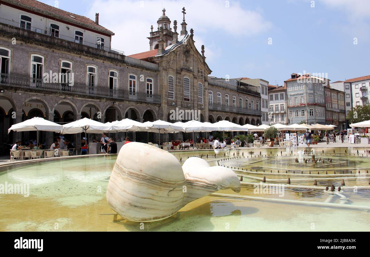 Historic commercial arcade facing the Republic Square, built around the ...
