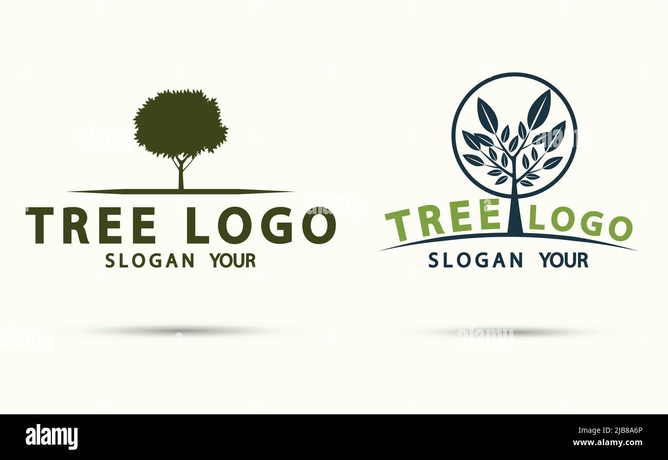 tree logo wood icon modern design.vector illustration Stock Vector ...