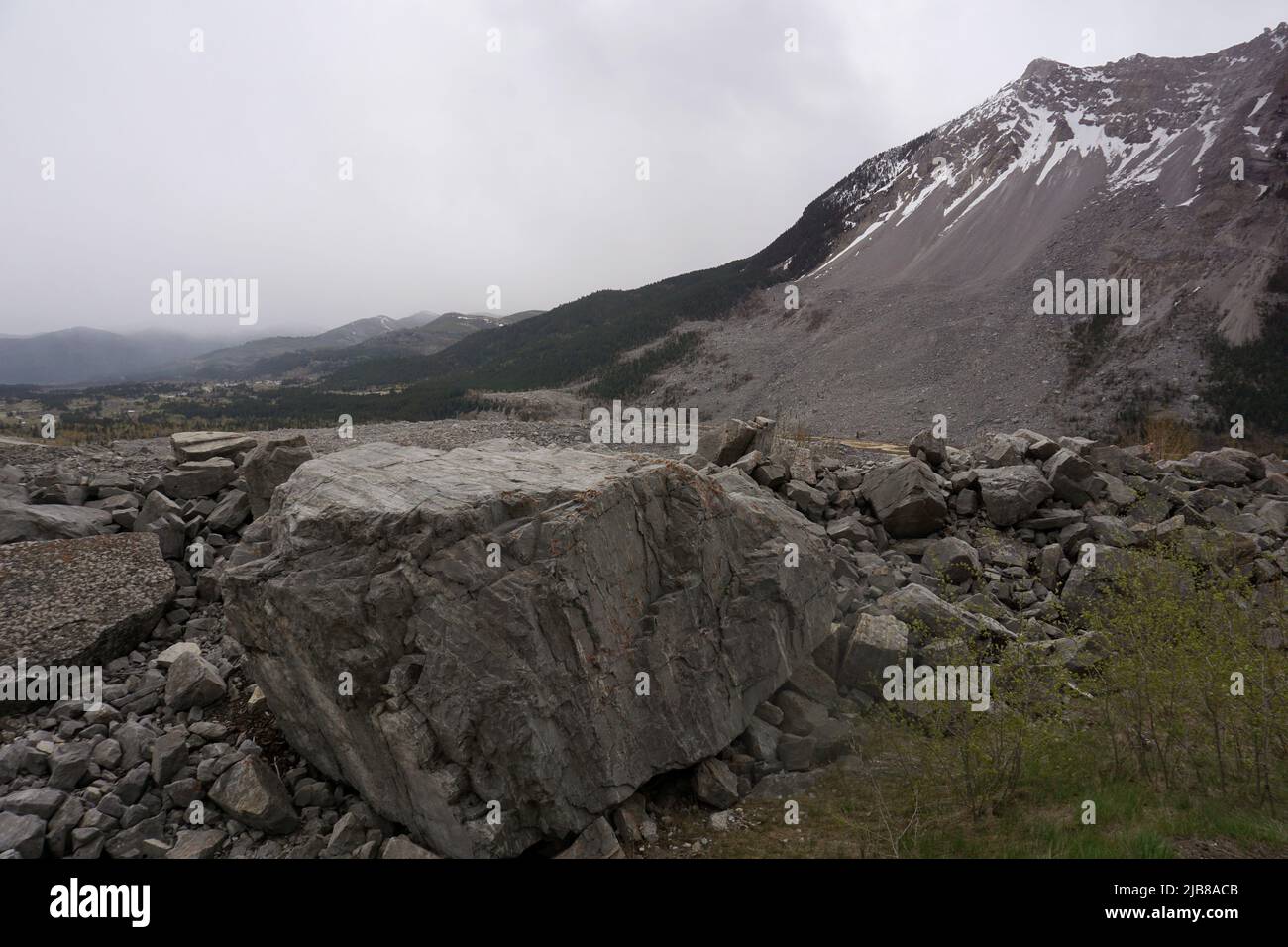Frank Slide, Alberta, Canada Stock Photo - Alamy