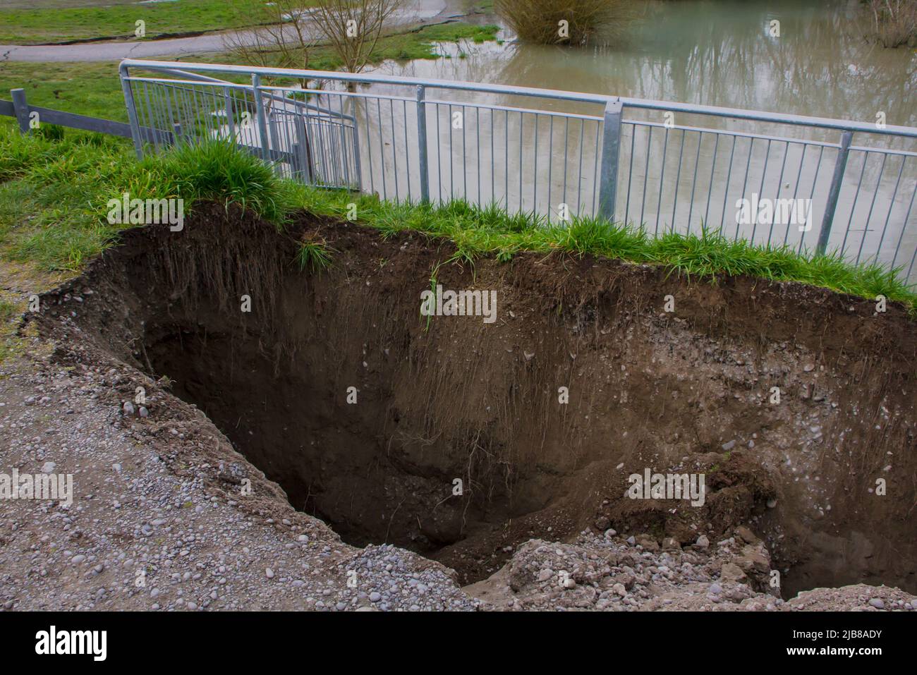 Earthquake Damage around the village of Kaiapoi, New Zealand, after the ...