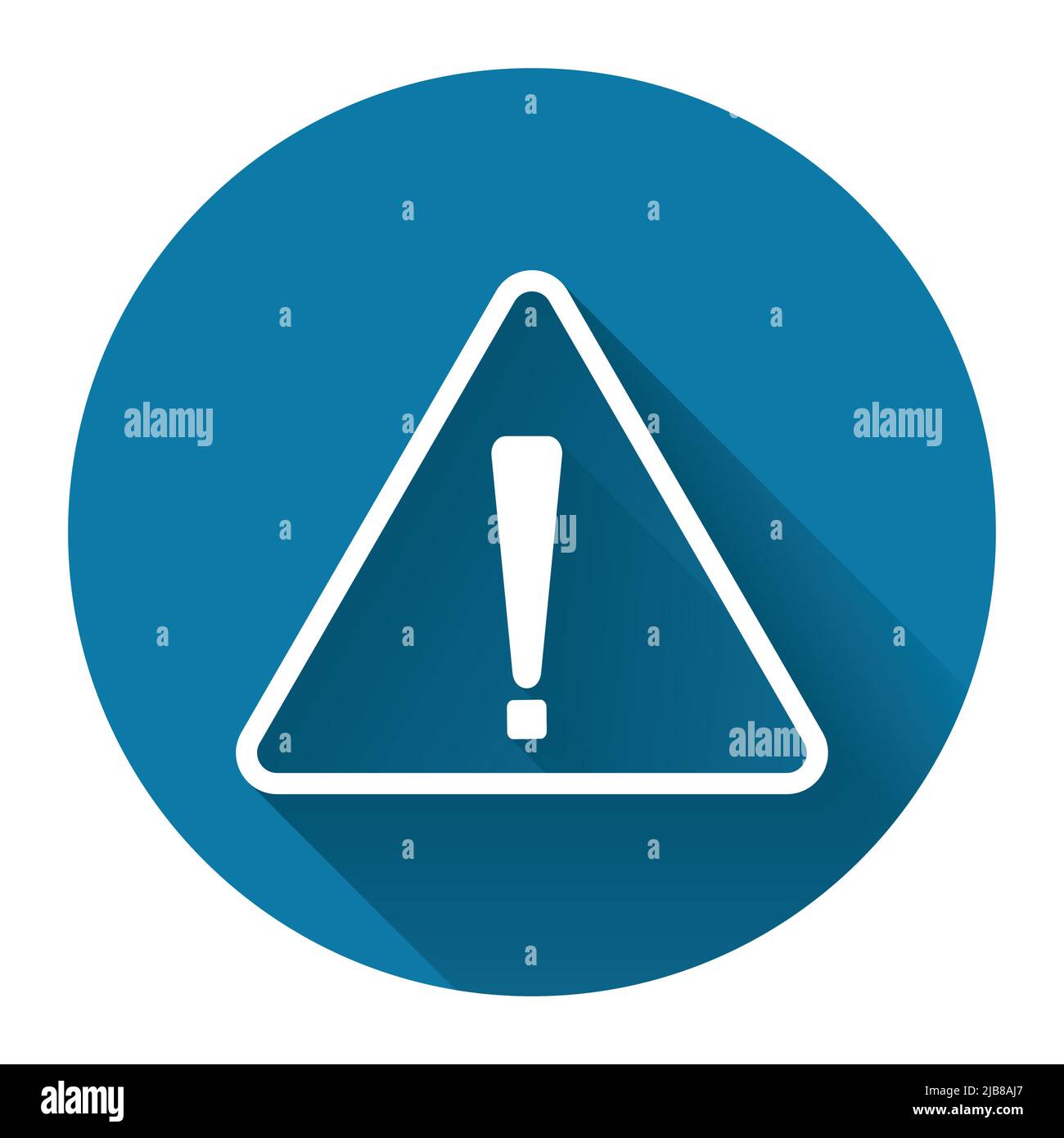 Blue Danger Icon