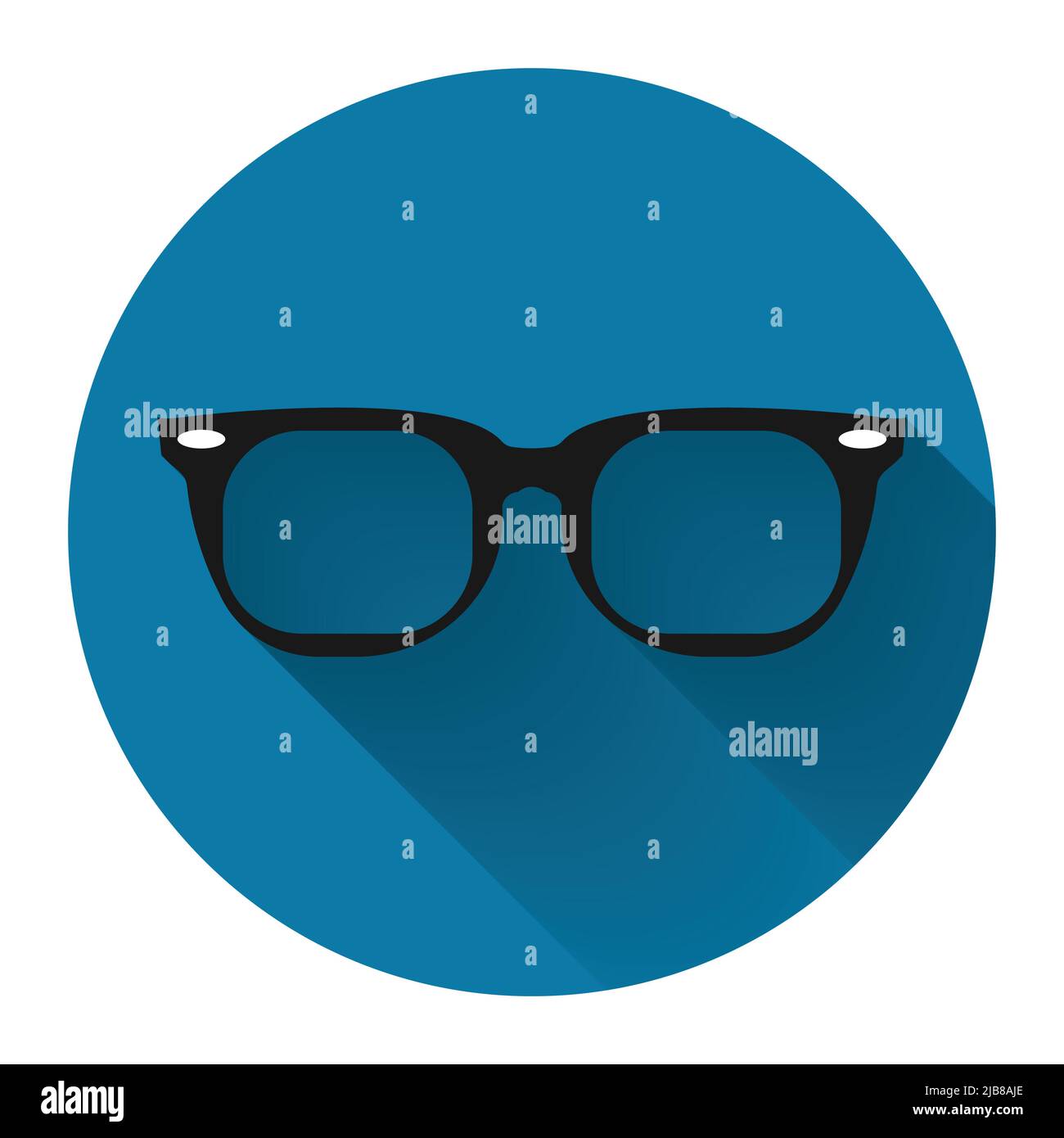 Sunglasses black Icon on red background,Simple design style.vector ...