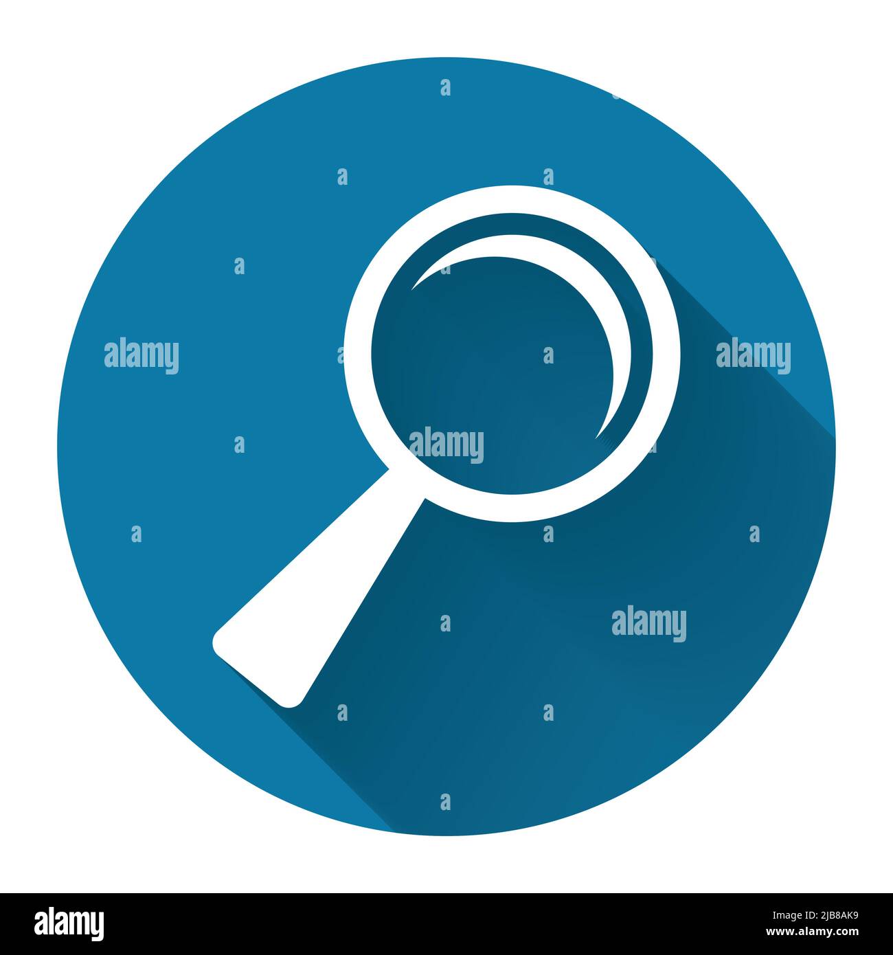 Magnifying glass with long shadow black,Simple design style.vector ...