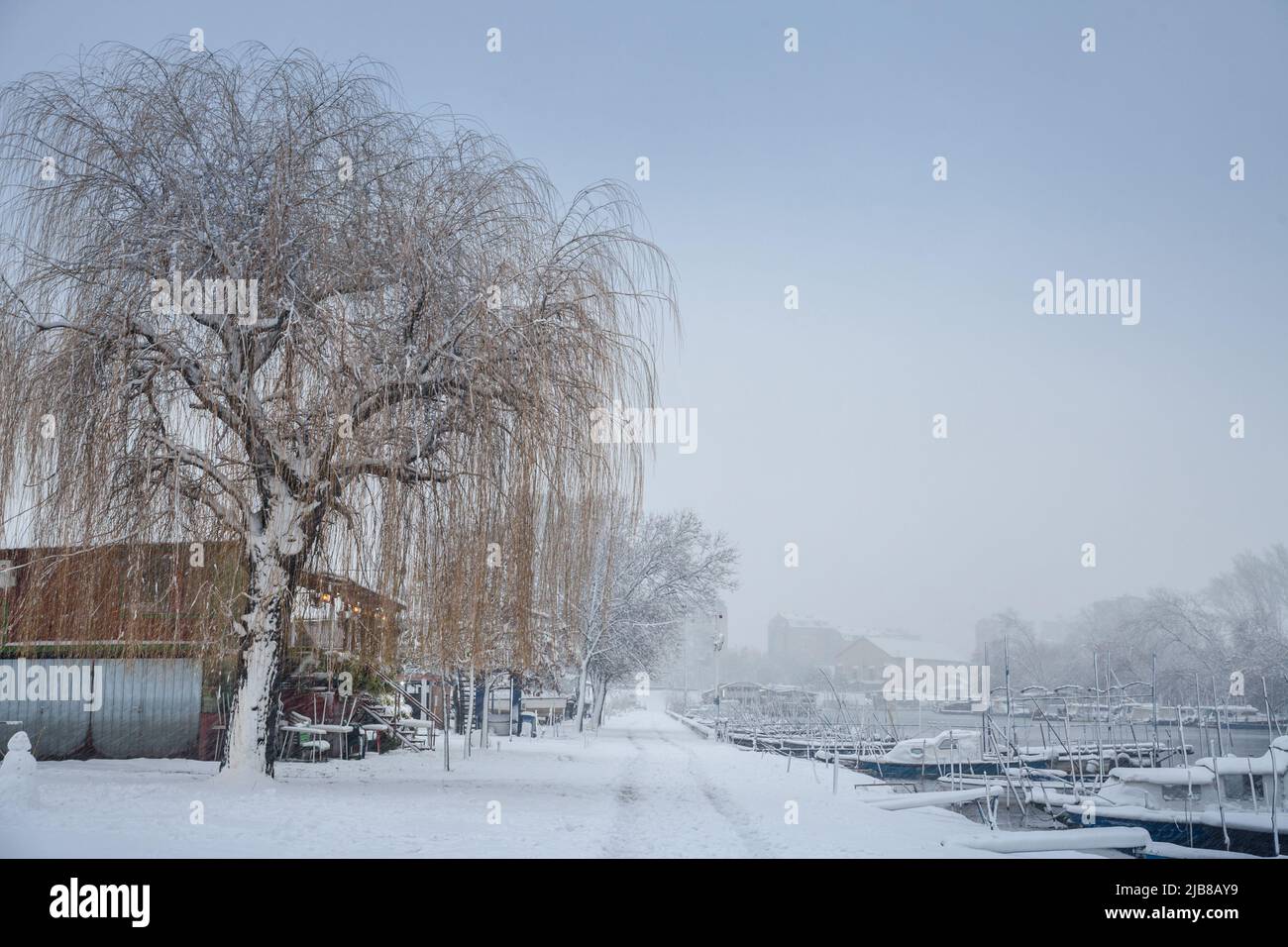 Picture of the city center of Pancevo with its iconic silos and the ...