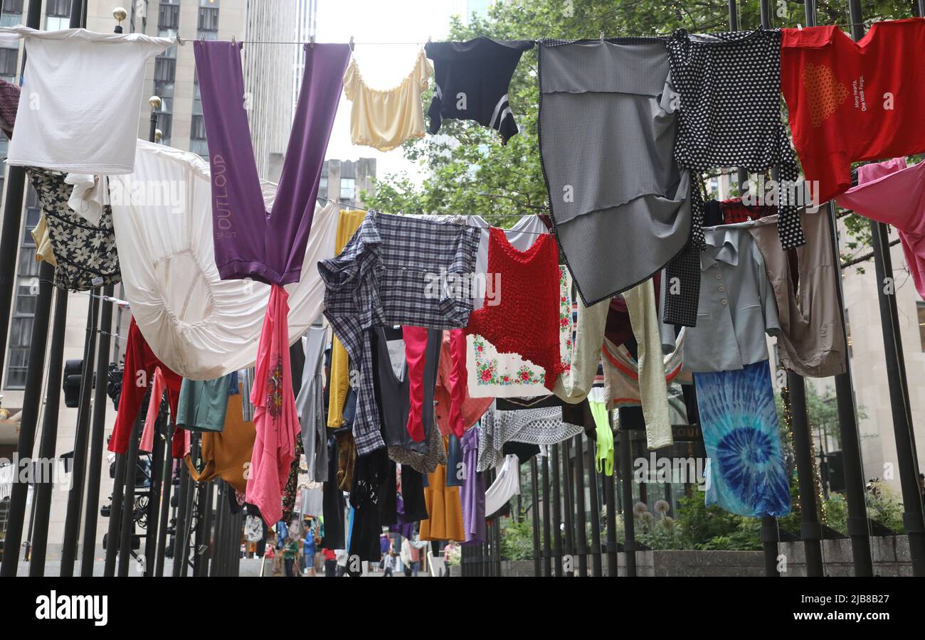 New York, USA. 3rd June, 2022. A view of the Mexican artist Pia Camil's ...