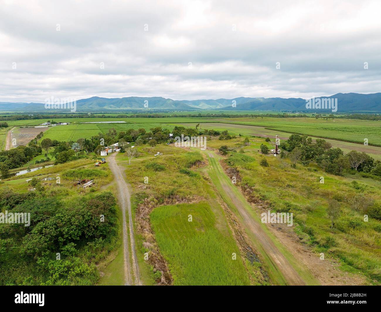Mackay, Queensland, Australia - May 2022: Aerial view of countryside ...