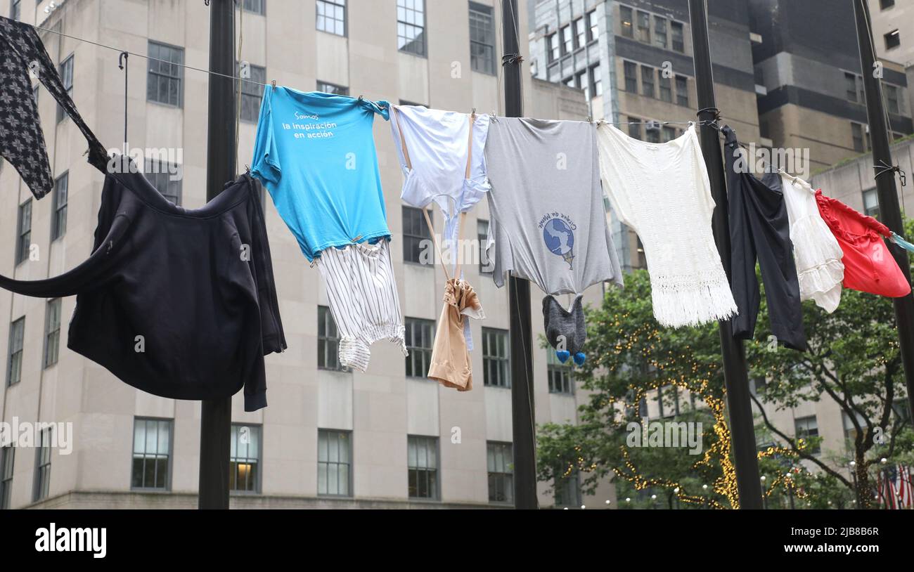 New York, USA. 3rd June, 2022. A view of the Mexican artist Pia Camil's ...