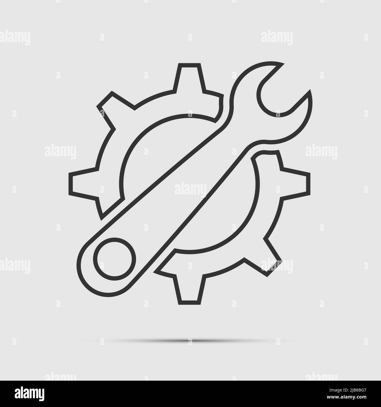 Service Tool icon on white background,Vector illustration Stock Vector ...