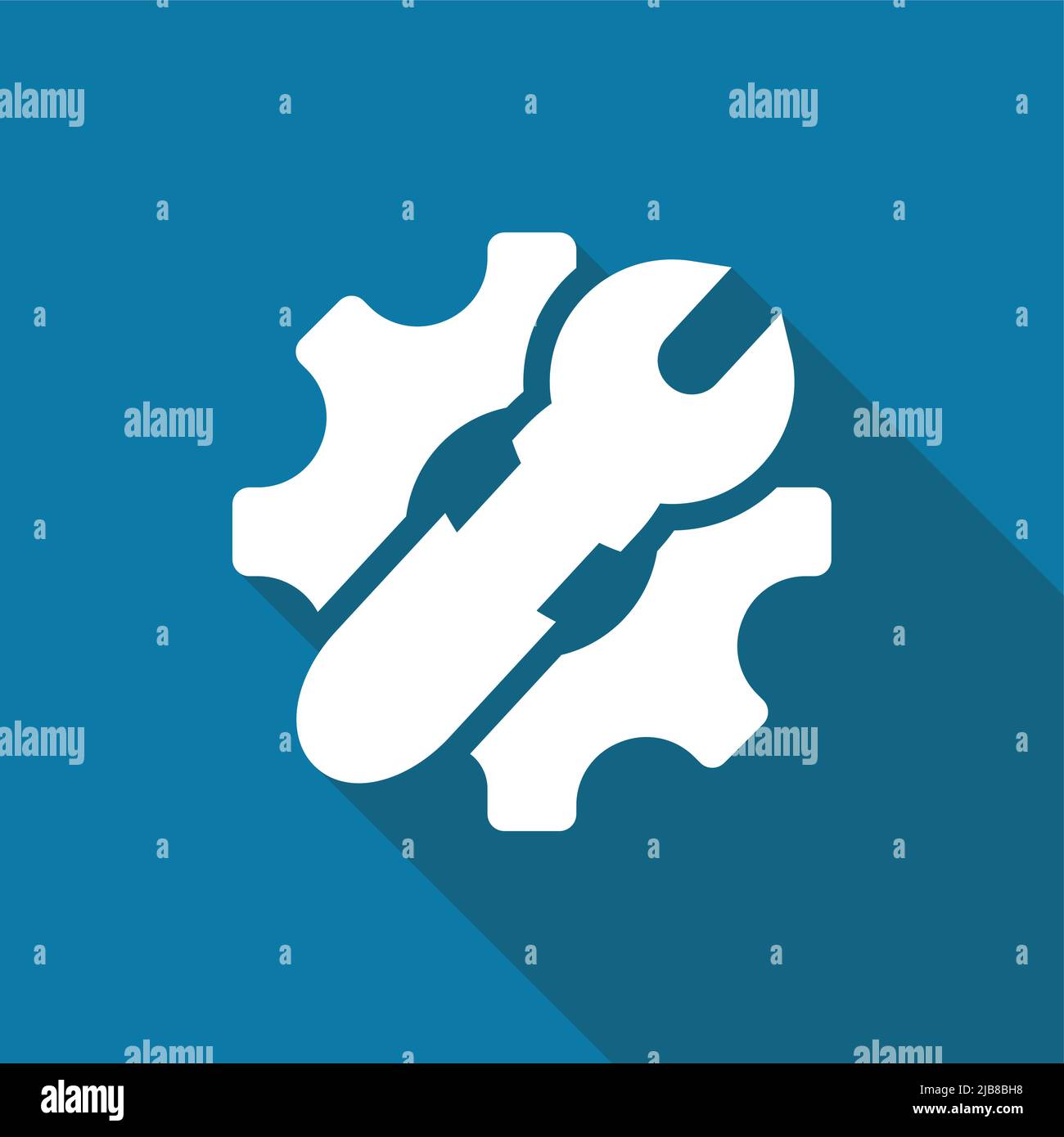 Service Tool icon on white background,Simple design style,Vector ...