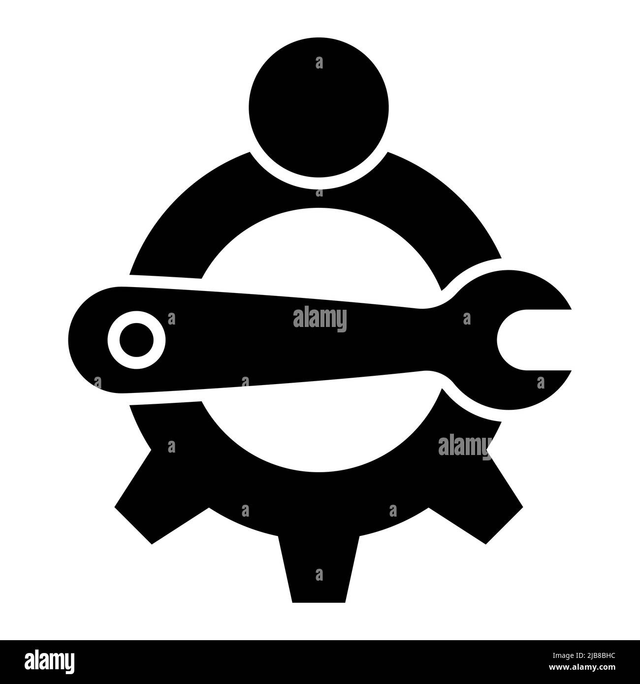 technician Maintenance icon Symbol Sign Isolate on White Background ...