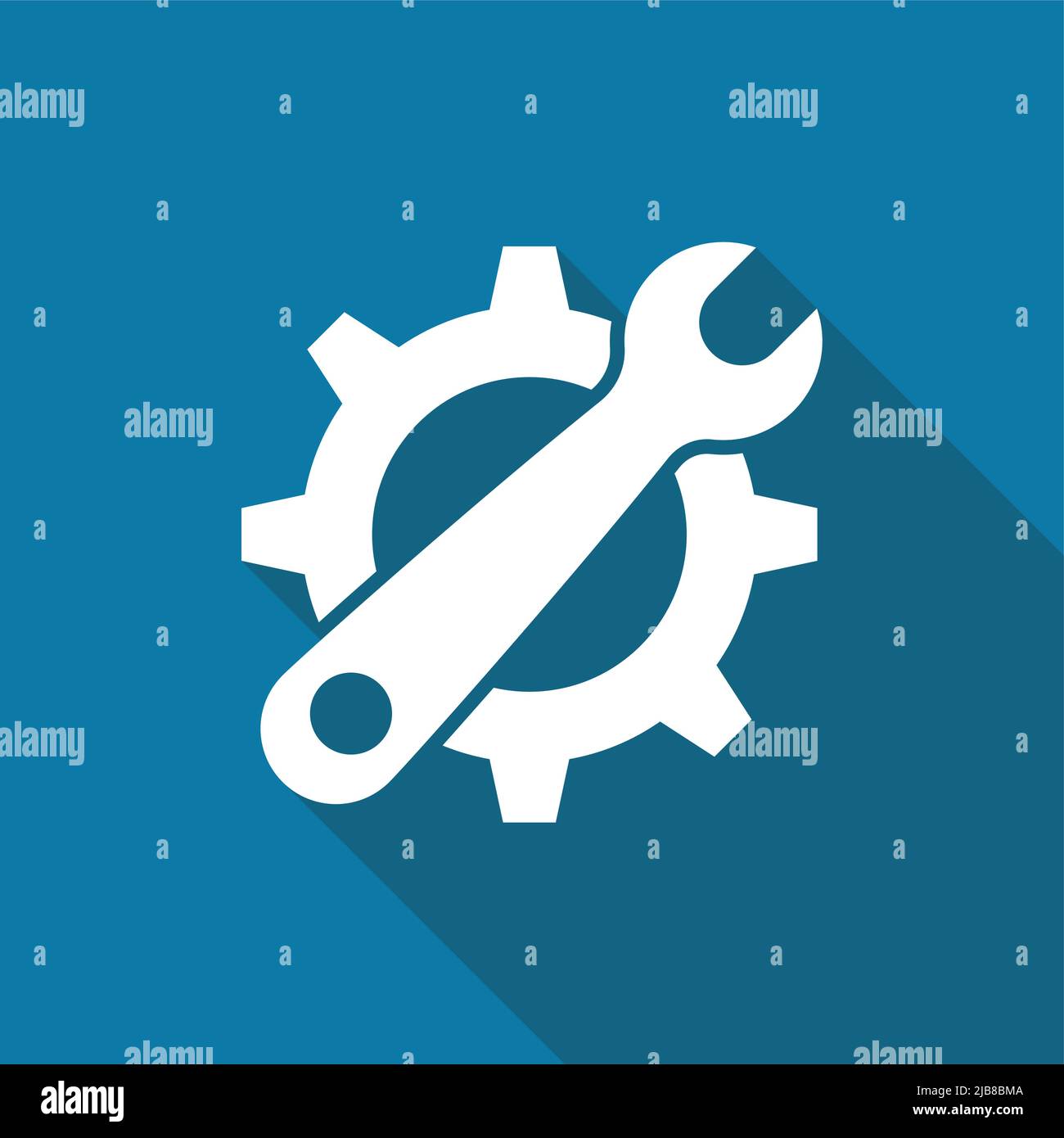 Service Tool icon on white background,Simple design style,Vector ...